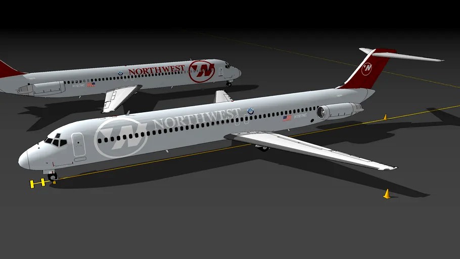 NWA - Northwest Airlines McDonnell Douglas DC-9-51 'Experimental' (1995 ...