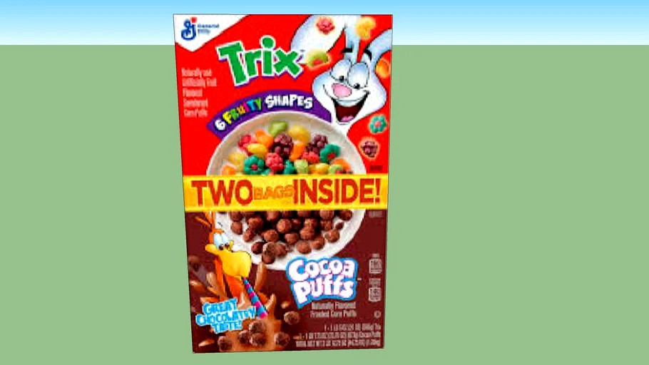 General Mills Trix and Cocoa Puffs 3d model