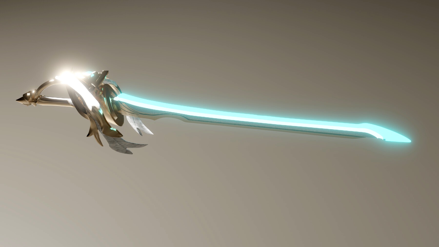 Aquila Favonia Sword -- Genshin Impact -- Sliced Print Ready 3d model
