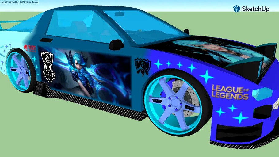 League Of Legends Gwen Car 3d model