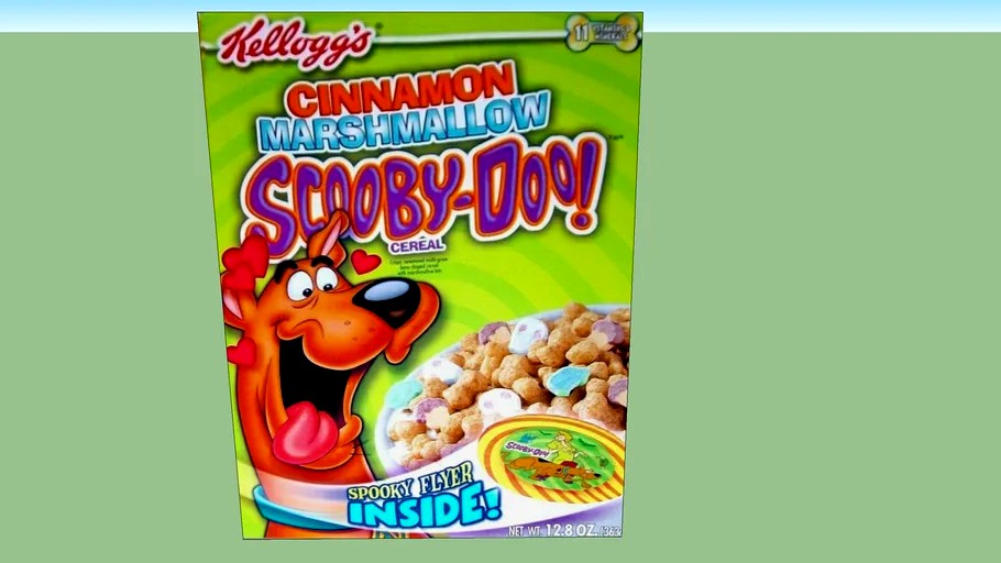 Kellogg's Cinnamon Marhsmallows Scooby doo Cereal 3d model