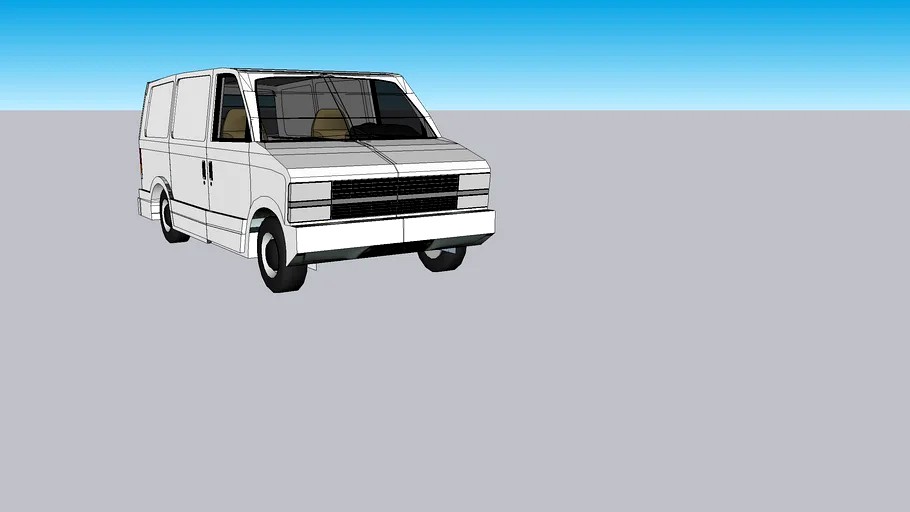 1995 Chevrolet Astro cargo van 3d model