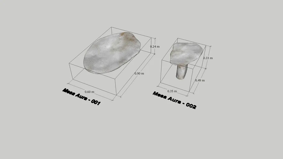 MESAS AURA BRAVIO STUDIOS 3d model