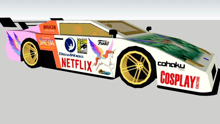 She-Ra And The Princesses Of Power Swift Wind Car 3d model