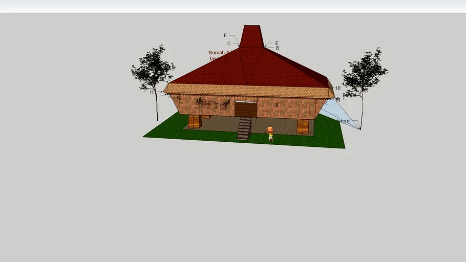 Rumah Adat Joglo - Rafael Marvellino 3d model