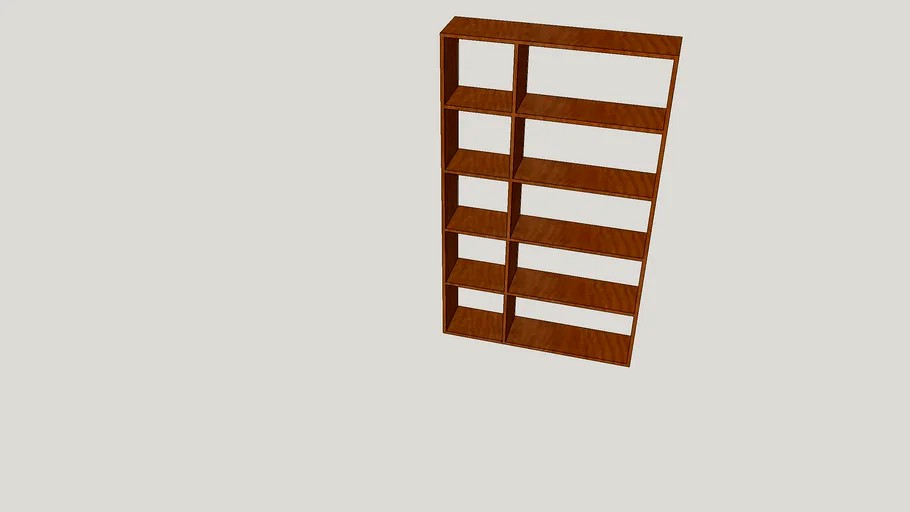 muji stacking shelf 5x3 3d model