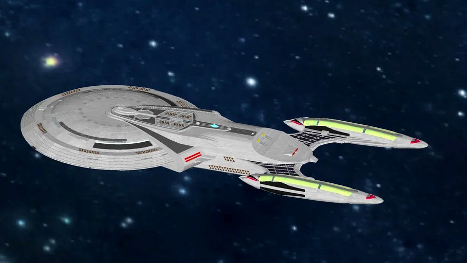 Startrek USS Paris Excalibur Class Refit 3d model