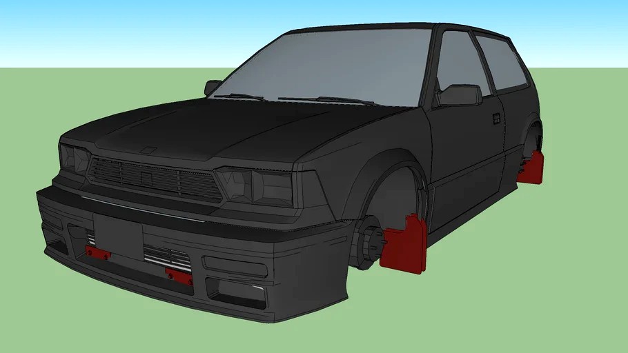 Ibishu Covet BeamNg Drive 3d model