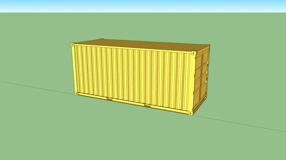 Conex shipping container 3d model