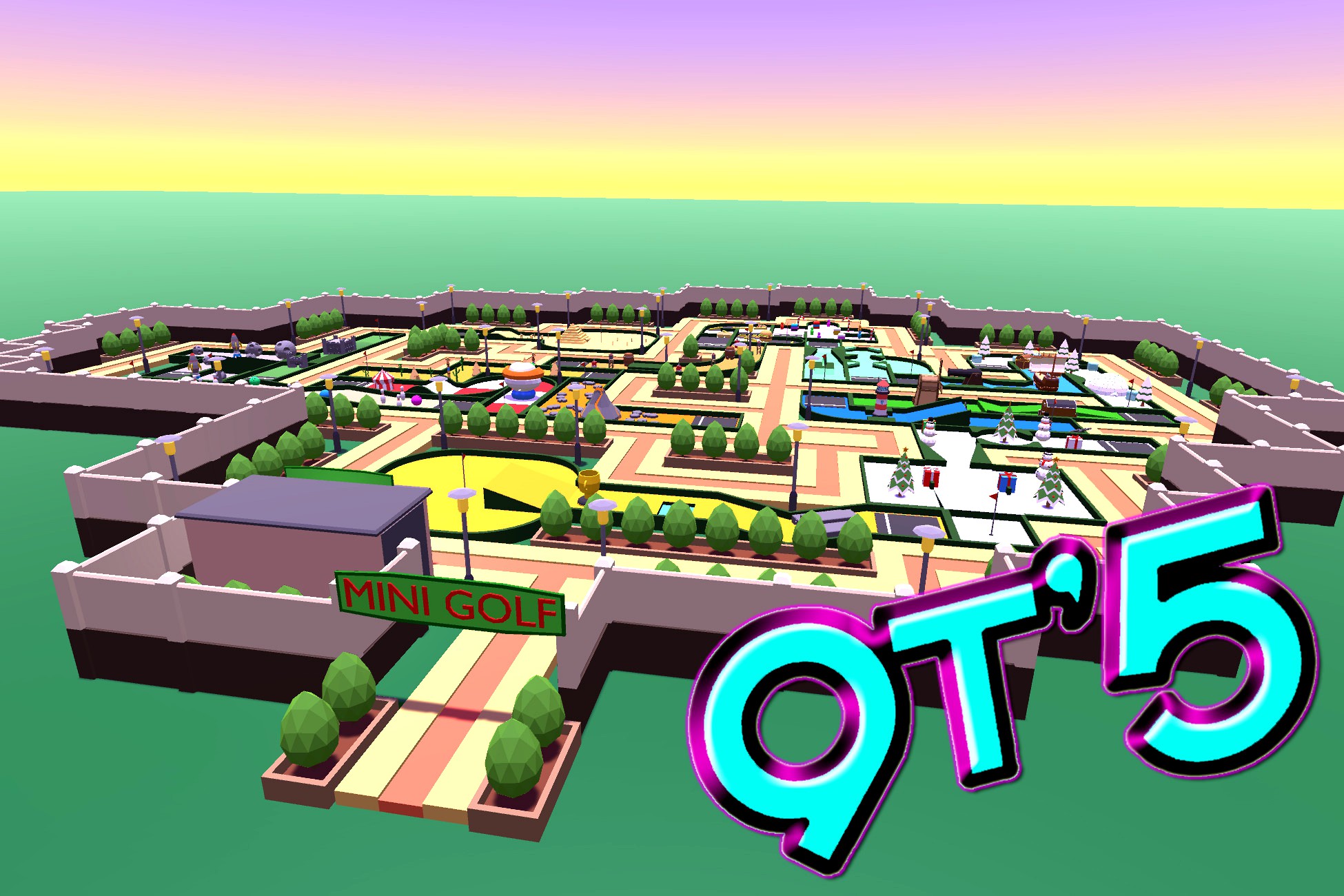 9t5 Low Poly Mini Golf 3d model