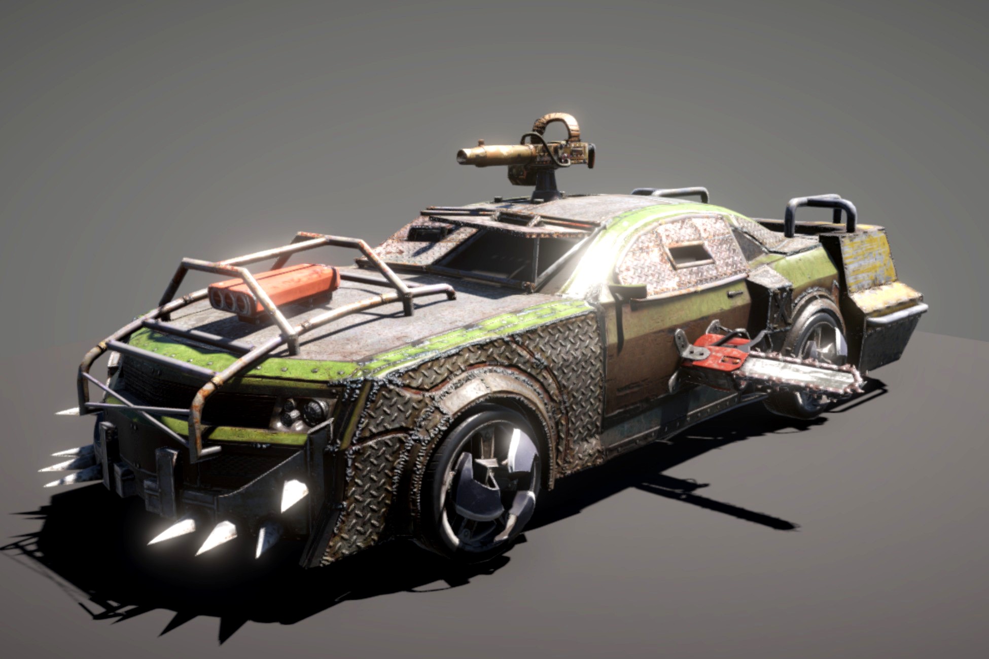 Customizable Post-Apocalyptic Car 03 - Chevy 3d model