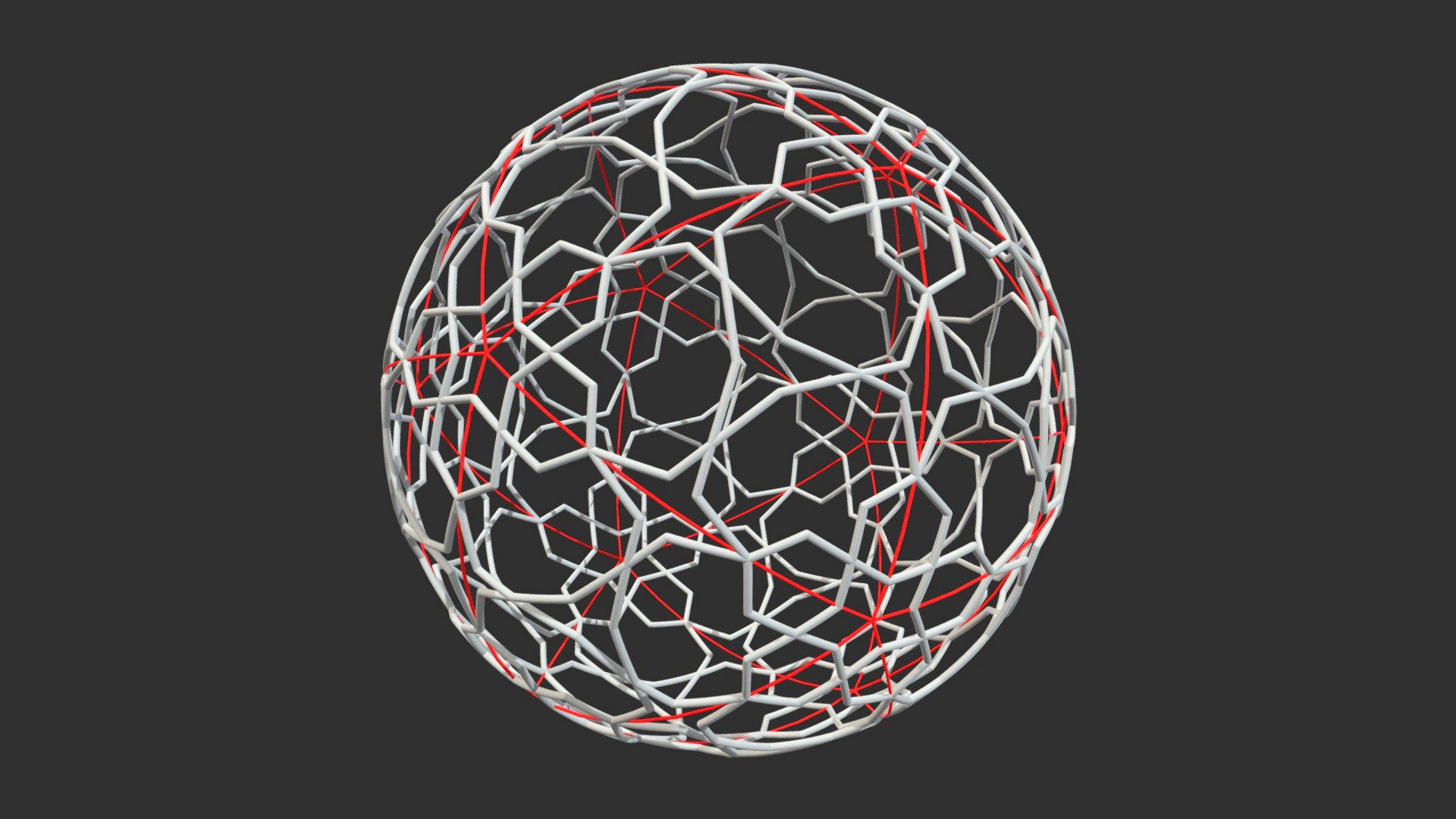 Spherical Tiling Icosahedron Scheme 3 3d Model