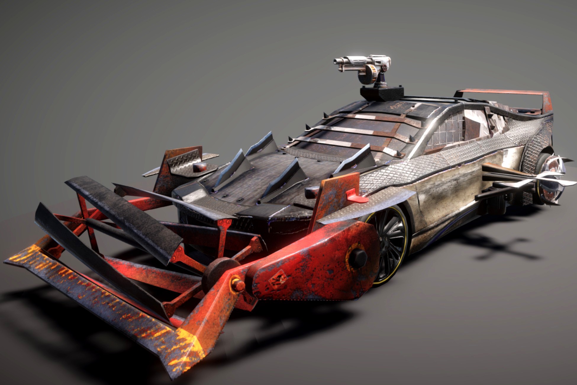 Customizable Post-Apocalyptic Car 02 - Bavarian 3d model