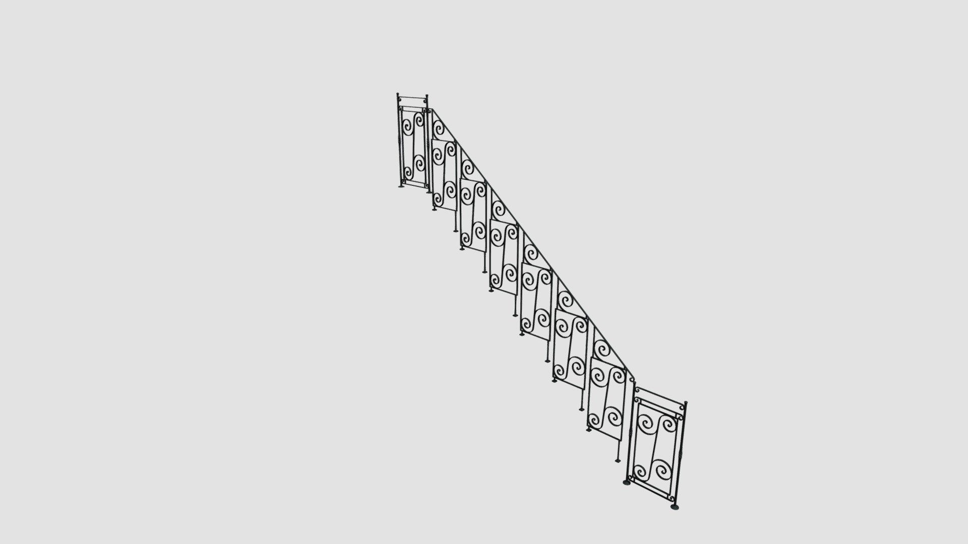 railing 3d model