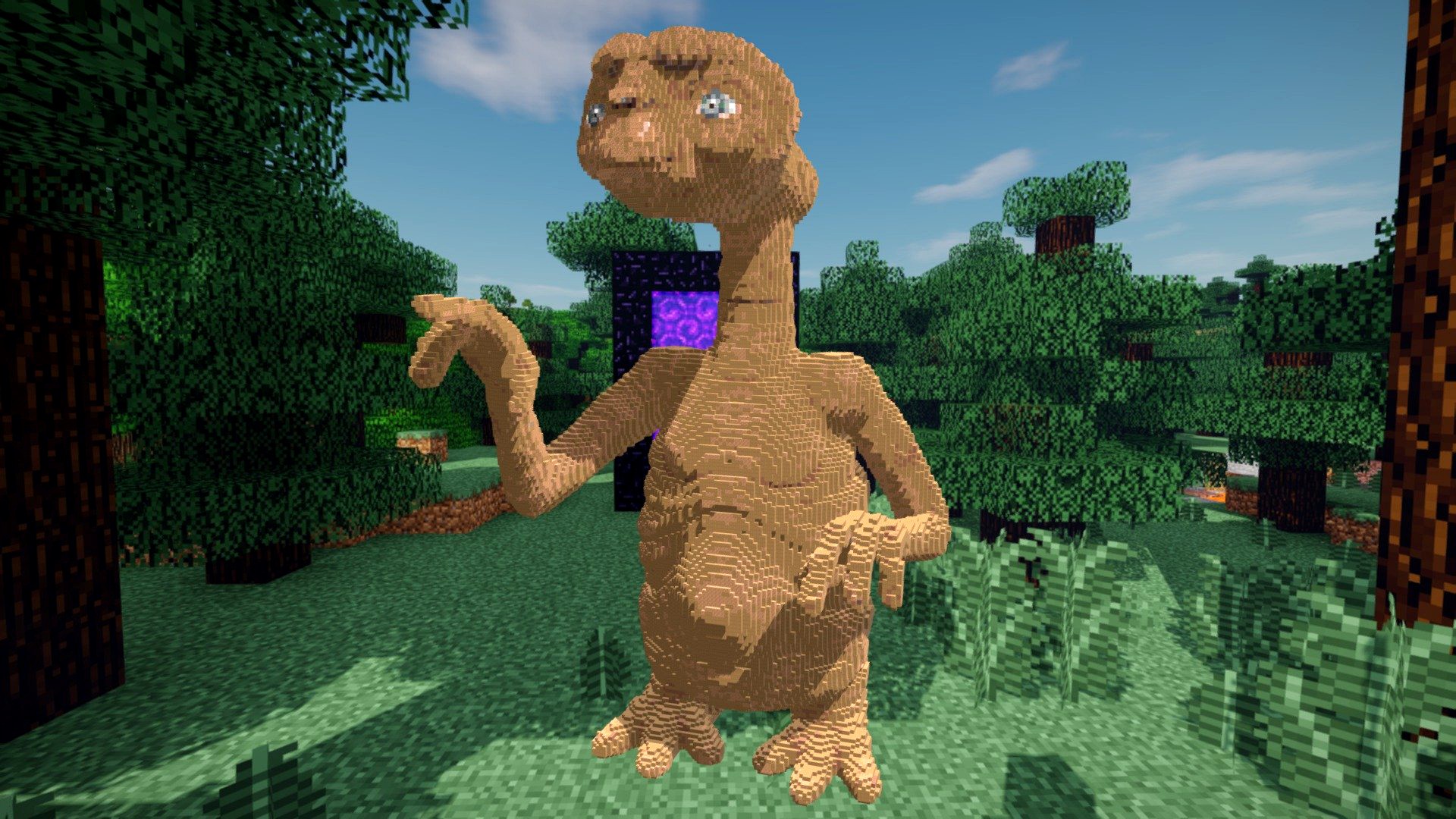 Minecraft ET Build Schematic 3d model