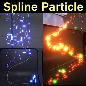 Spline Particle 3d model