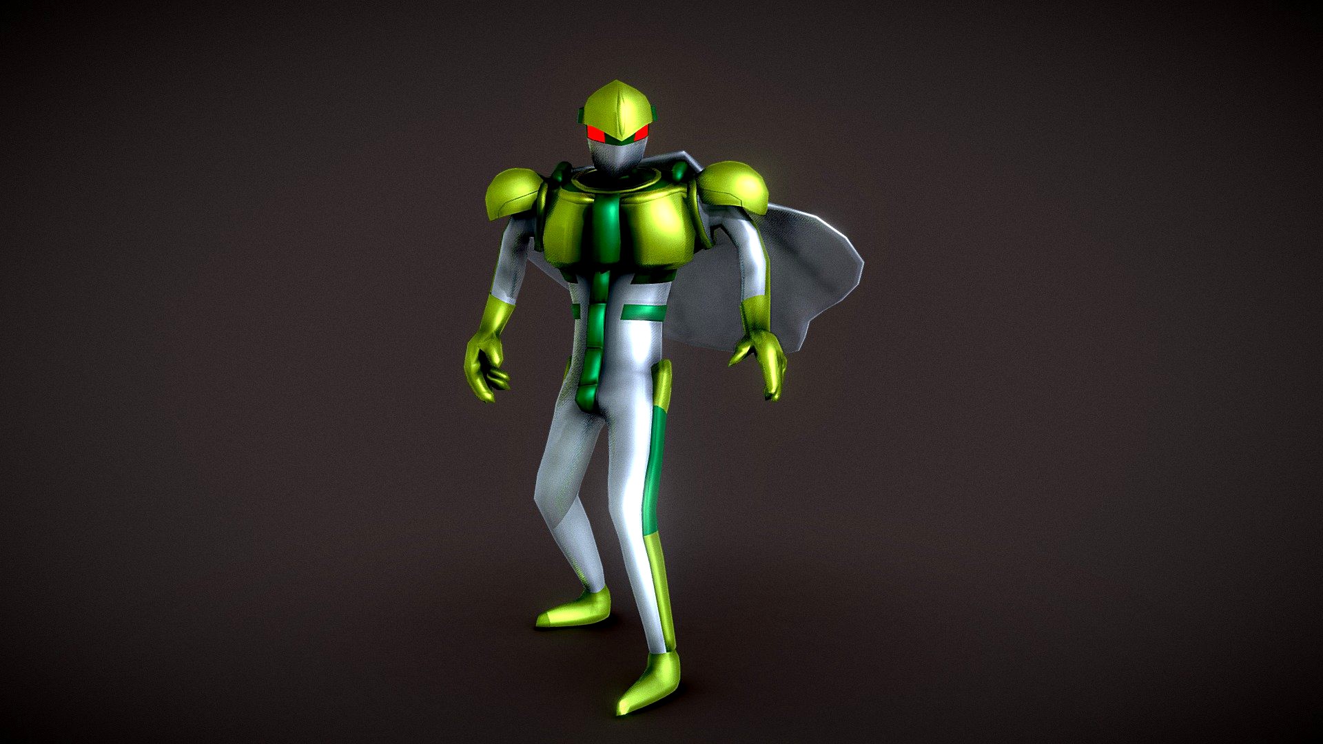 Masked Hero Divine Wind (Yugioh) 3d model