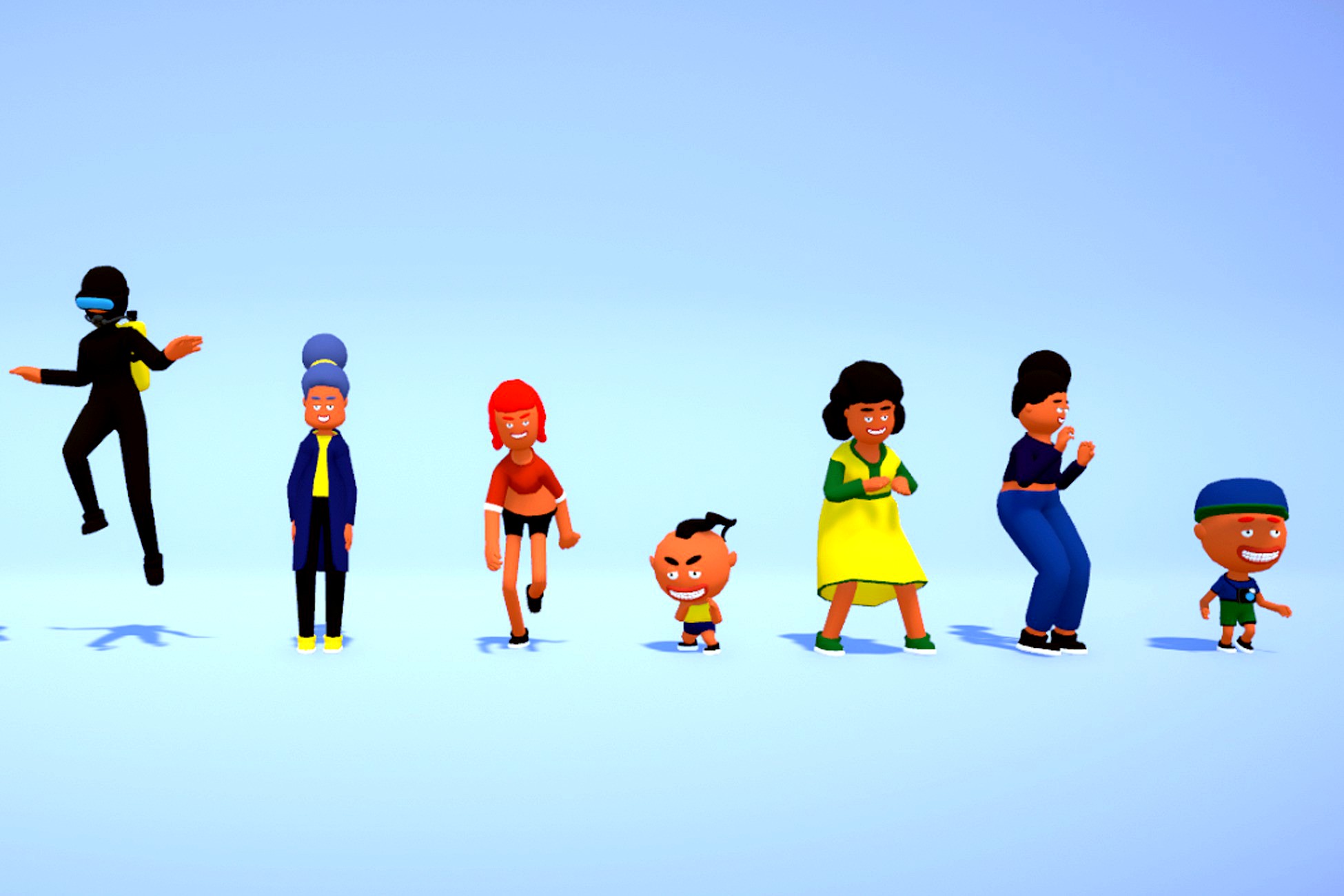 3D Stylized Characters Pack 7 model