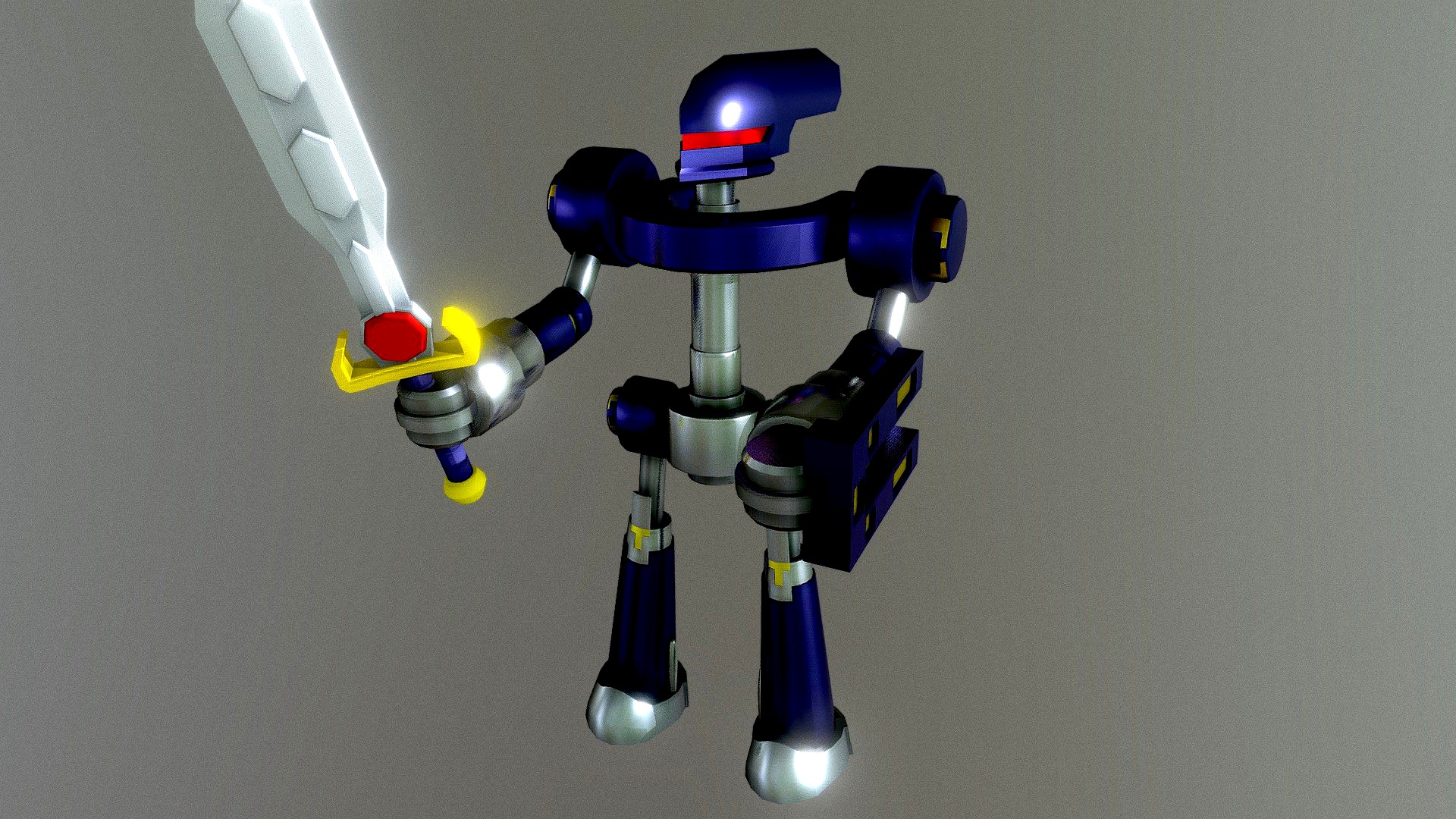 Magnet Warrior Ω－(Yugioh) 3d model