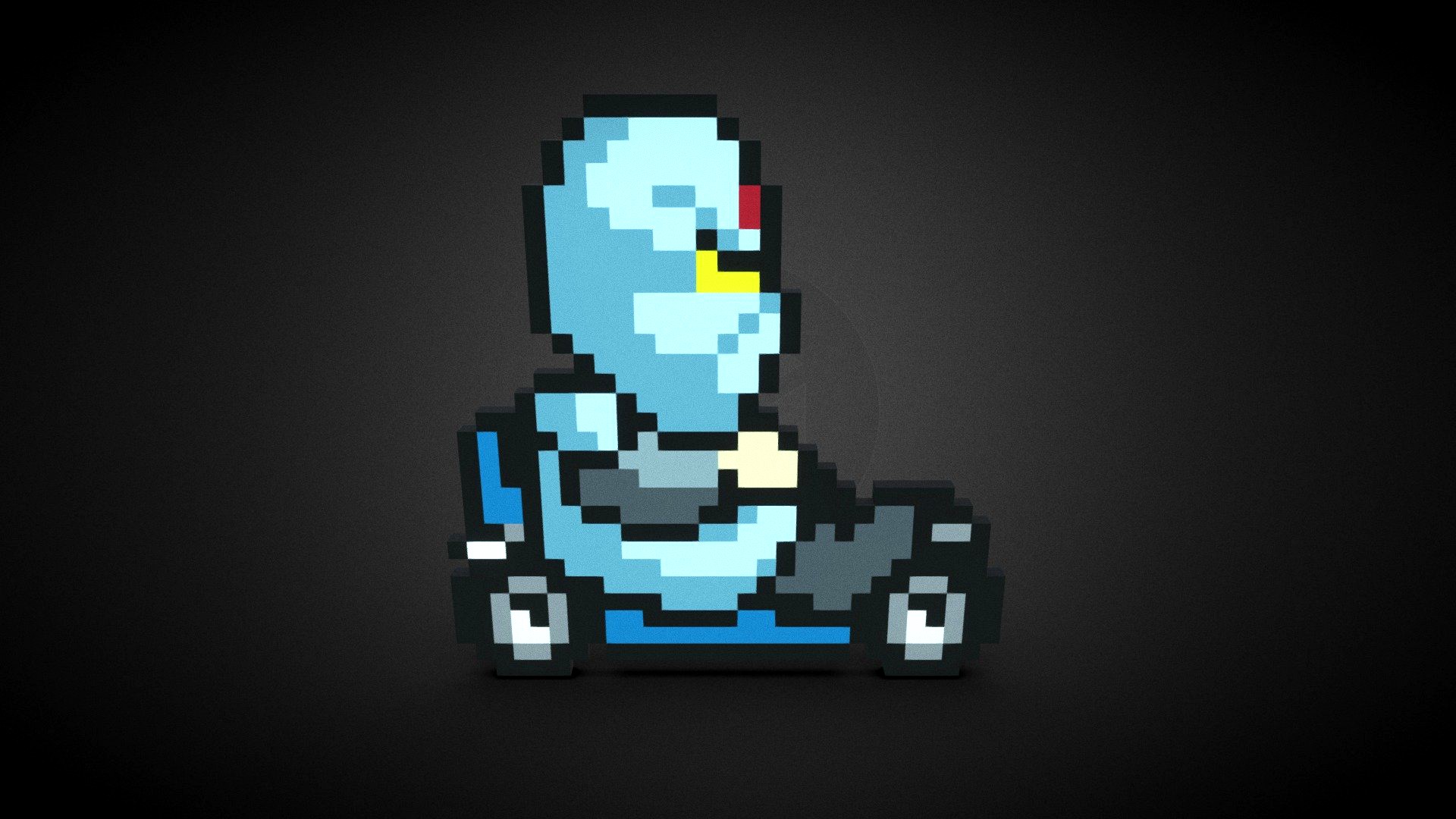 SMK150 - Super Pixel Kart TMNT Ice Foot Soldier 3d model