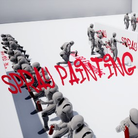 Spray Painting Animations 3d model