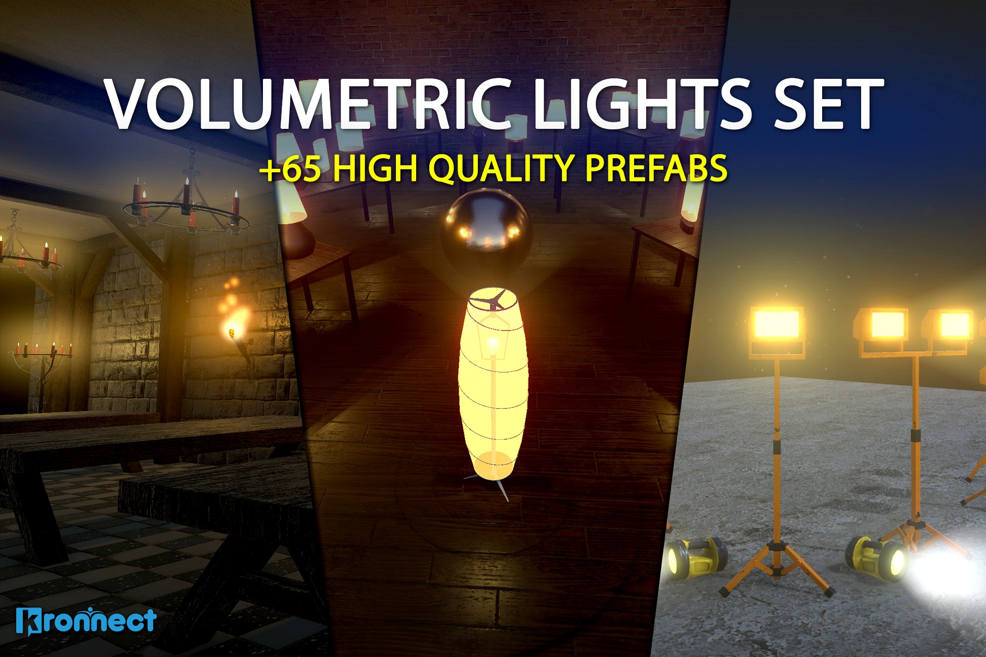 Volumetric Lights Set 3d model