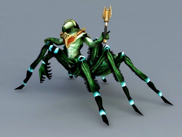 Scary Spider Monster 3D Model