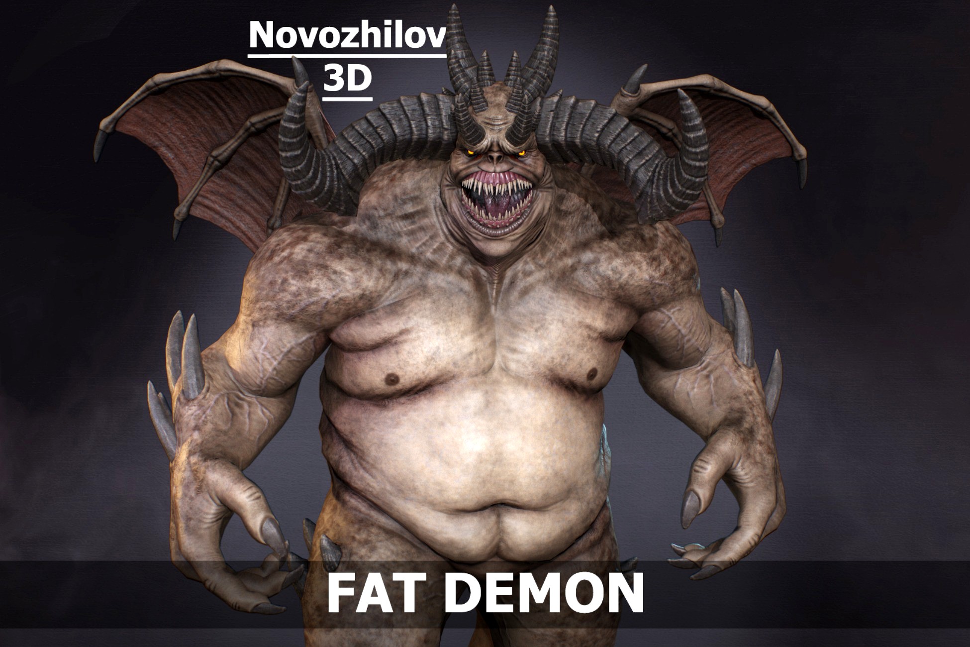 Fat Demon Boss 3d model