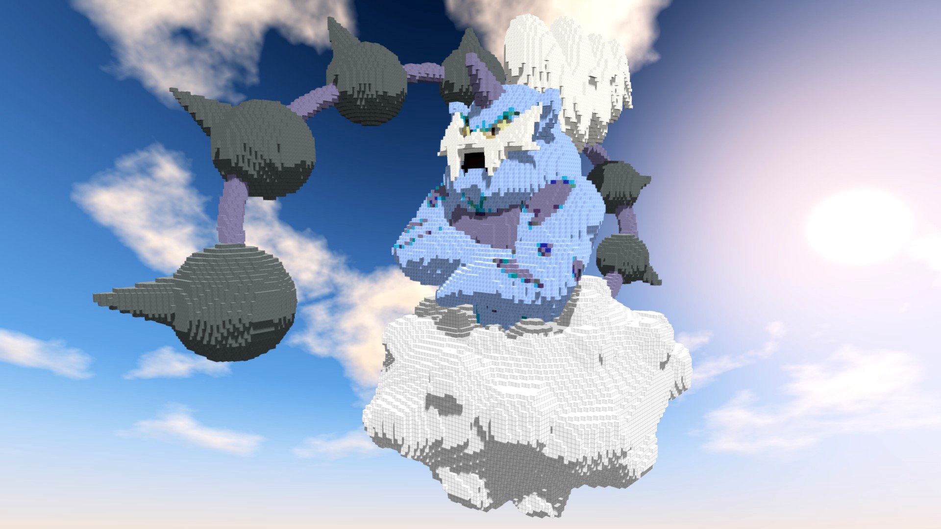 Minecraft Thundurus Build Schematic 3d model