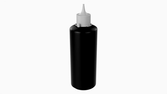Hydrogen Peroxide Plastic Bottle 3d model
