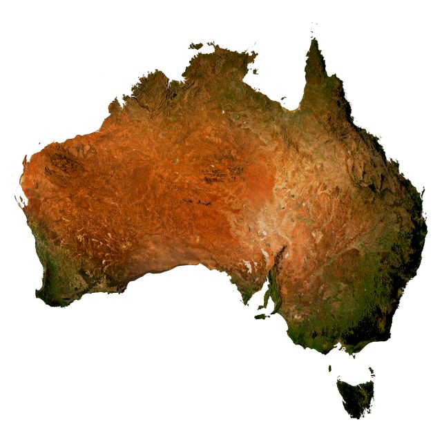 Relief map of Australia 3d model
