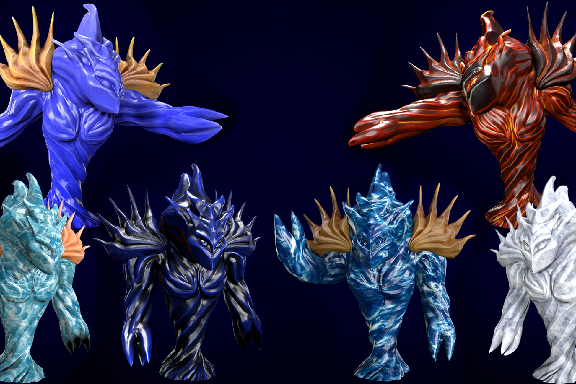 Water Elemental 3d model