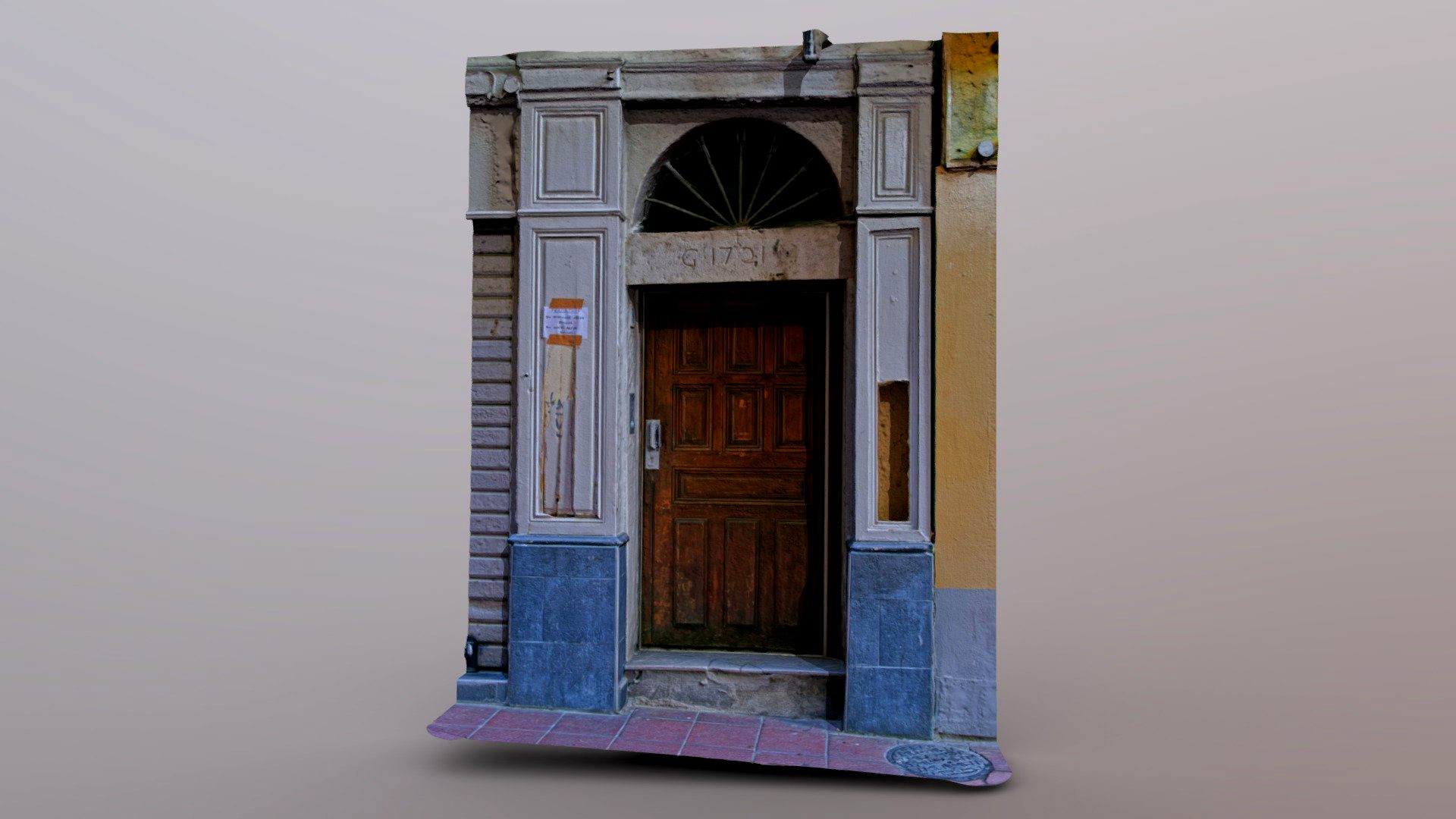 1721 Door (CG Ready) 3d model