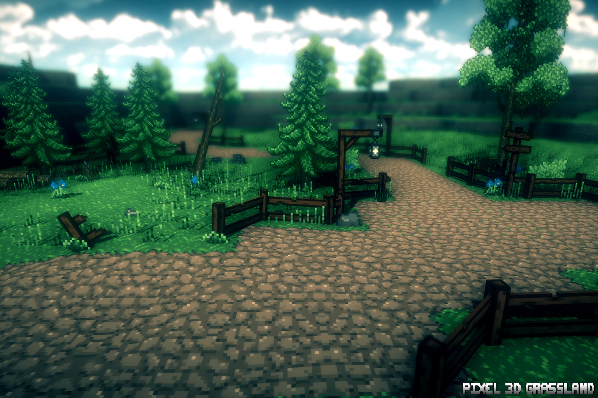Pixel 3D RPG Grasslands model
