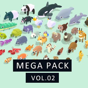 Quirky Series - Animal Mega Pack Vol.2 3d model