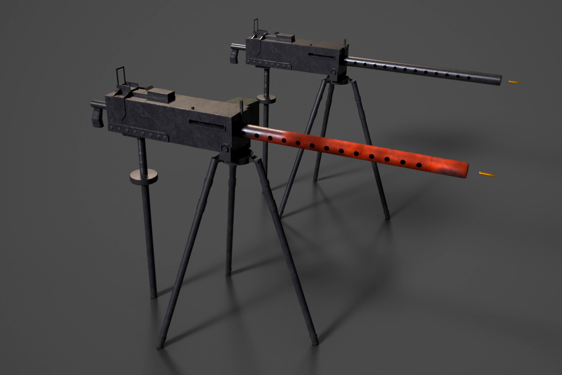Machine Gun (PBR-HQ) 3d model