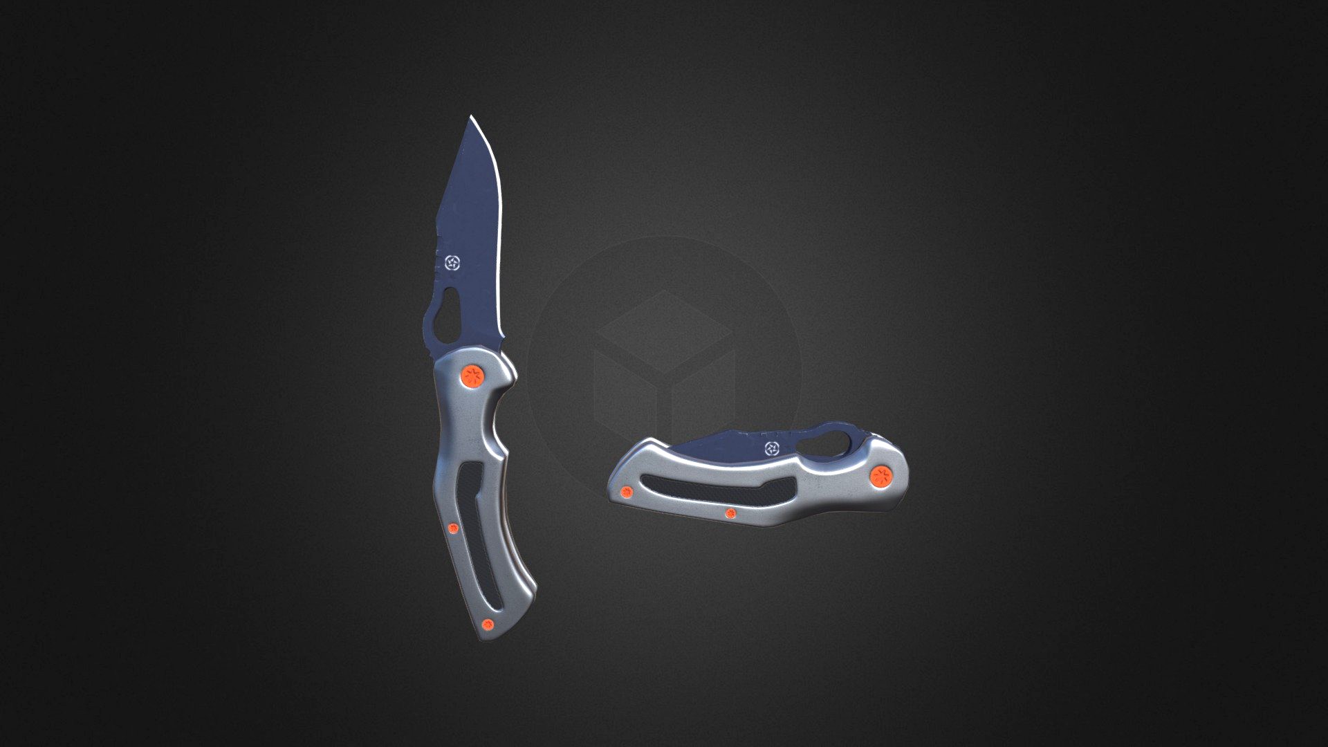 Hand Knife Game Asset 3d model