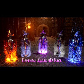 Elemental Auras VFX Pack 3d model