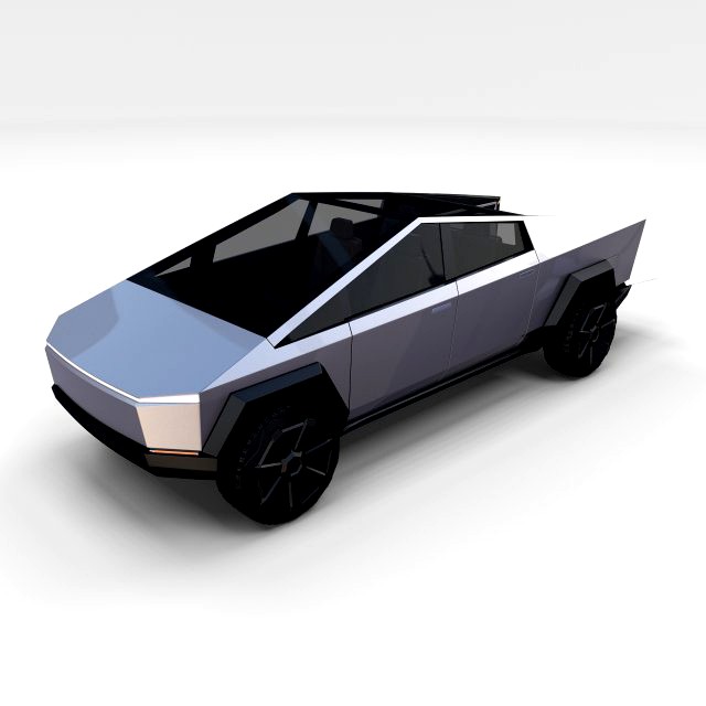 tesla cybertruck 3d model