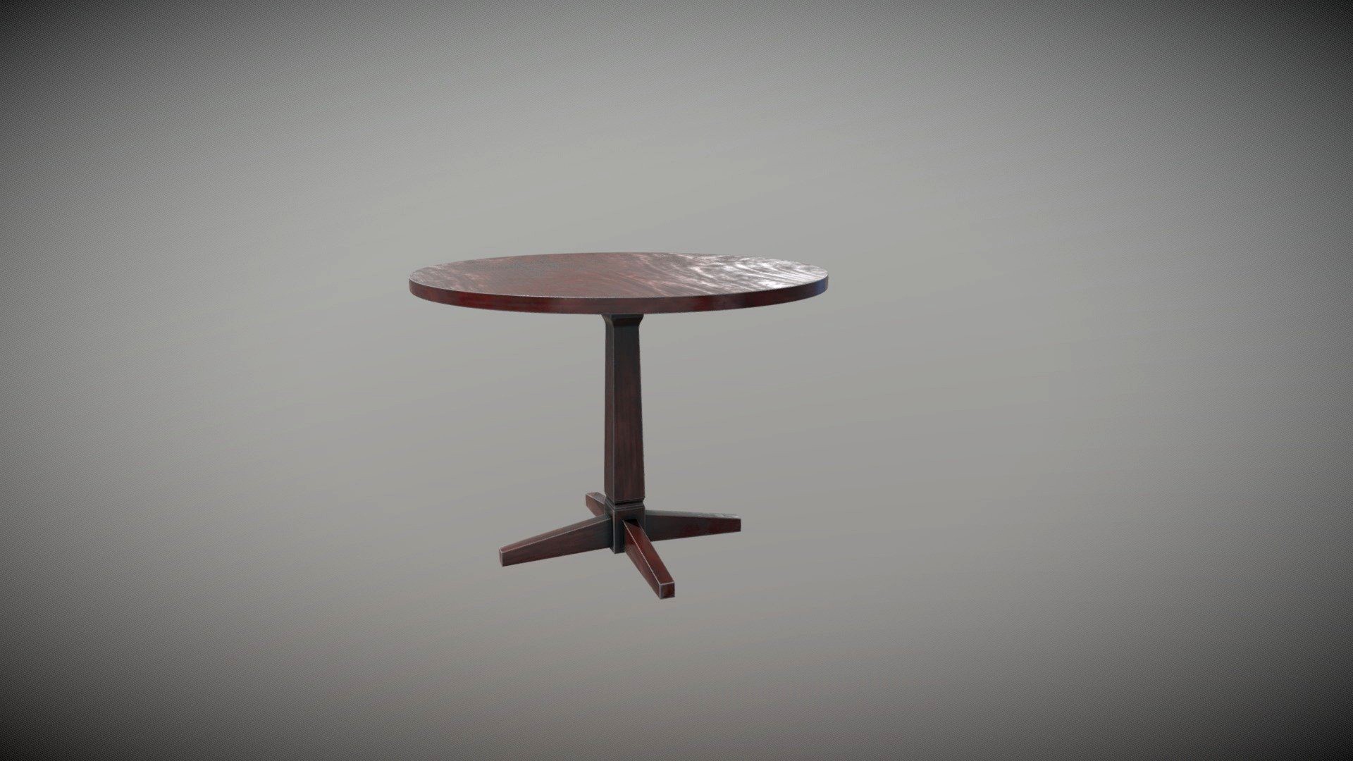 Alex Round Dining Table 3d model