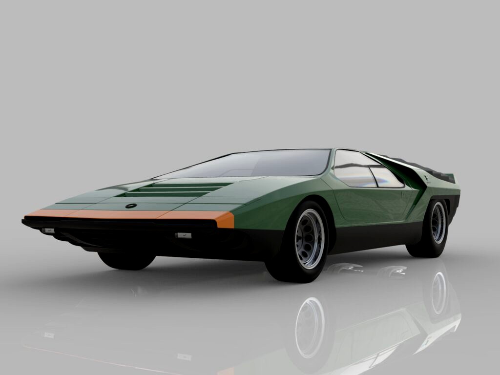 Alfa-Romeo Carabo concept (341519) 3d model