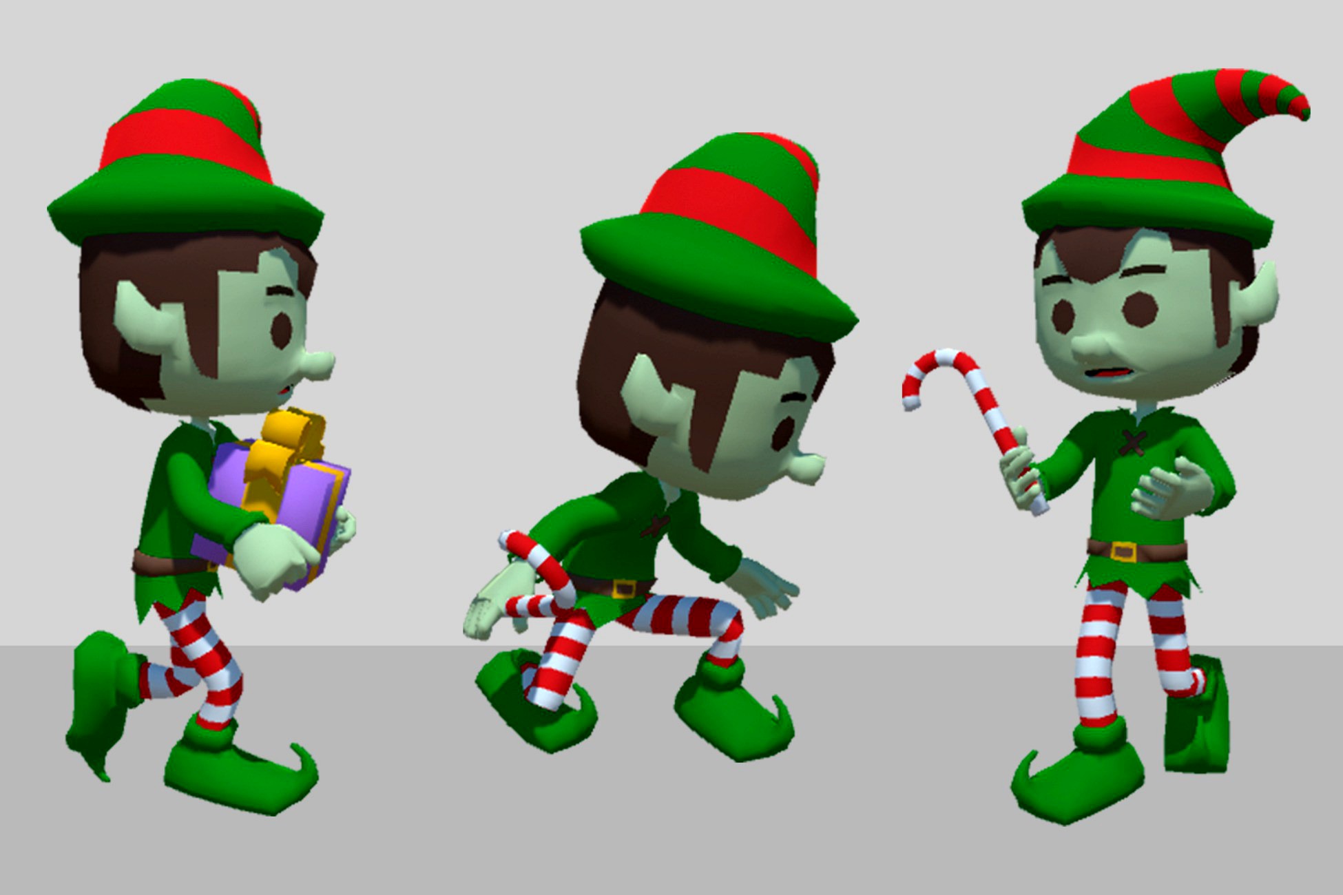 3D Character #033 - Elf Male - Animated - Low Poly - FBX model