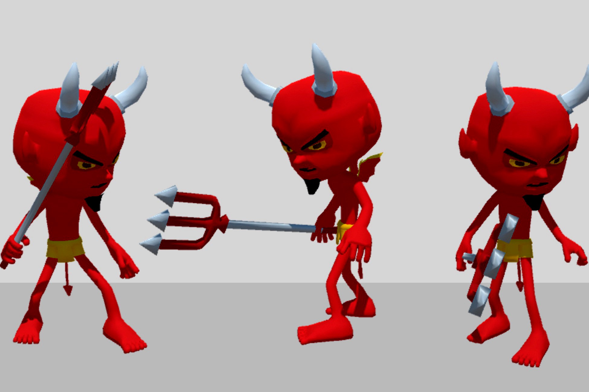 3D Character #031 - Devil Male - Animated - Low Poly - FBX model