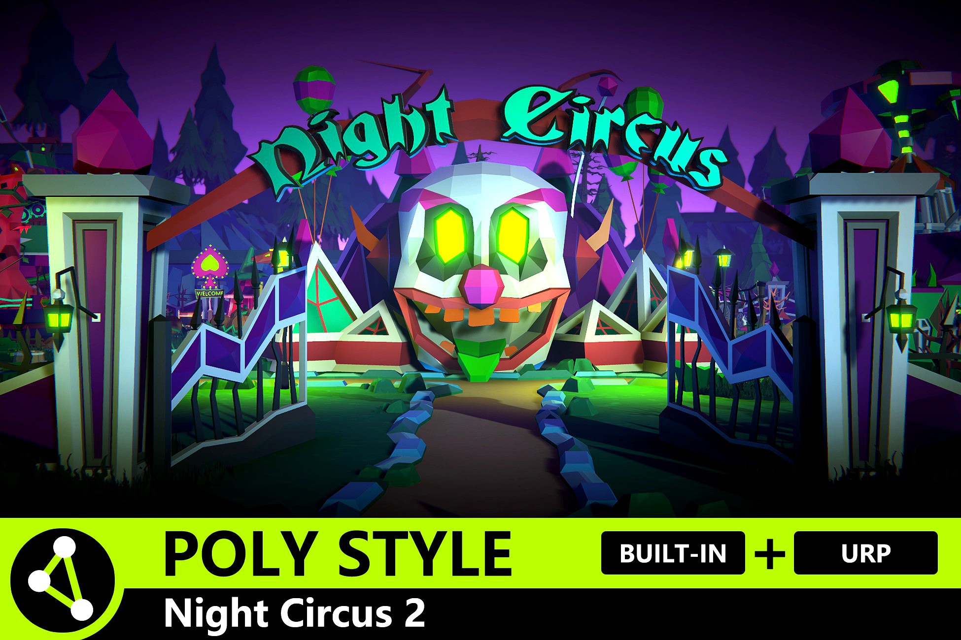 POLY STYLE - Night Circus 2 3d model