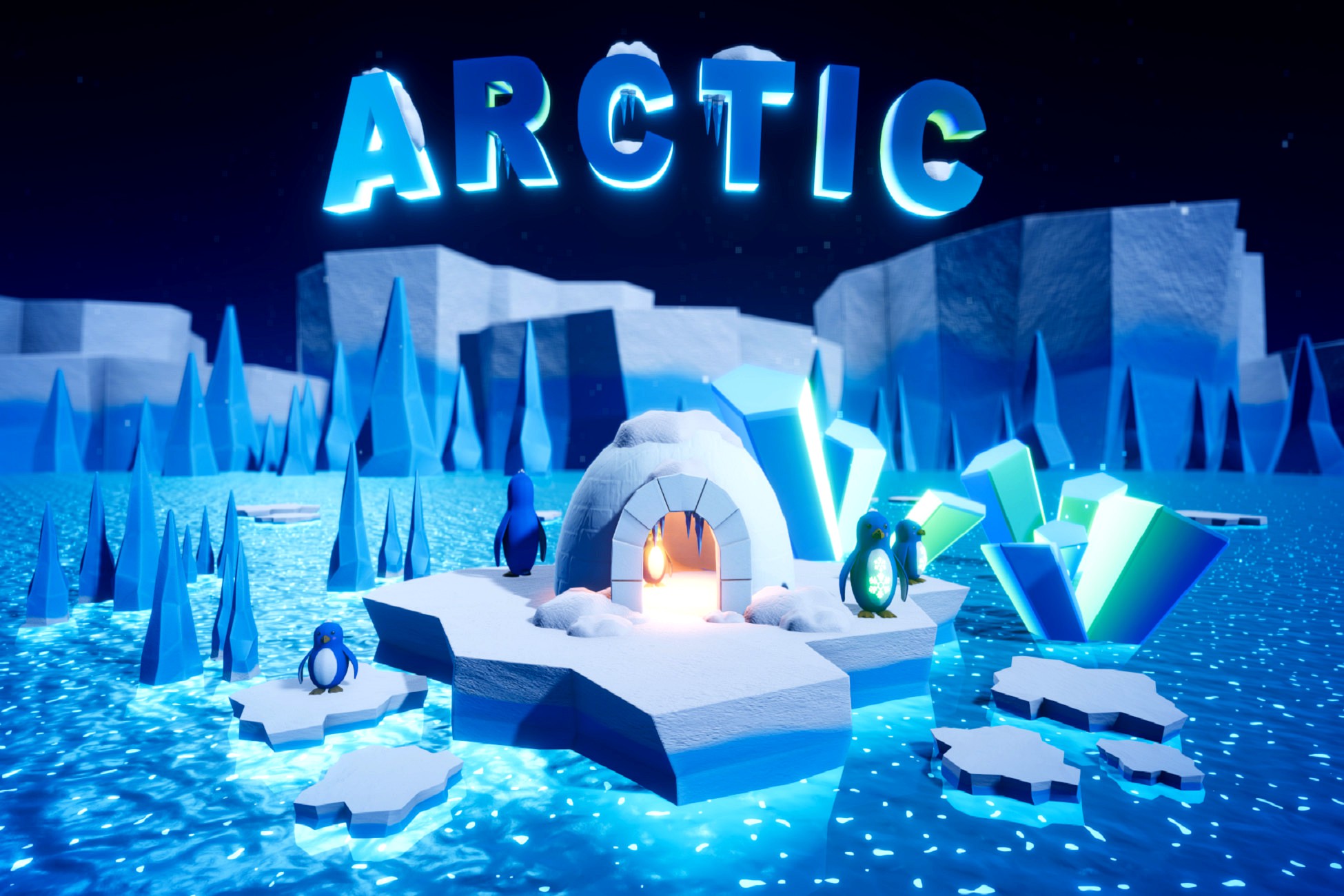 Arctic Stylized environment 3d model