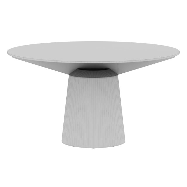 Dining Table Spike Round By Midj 3d model