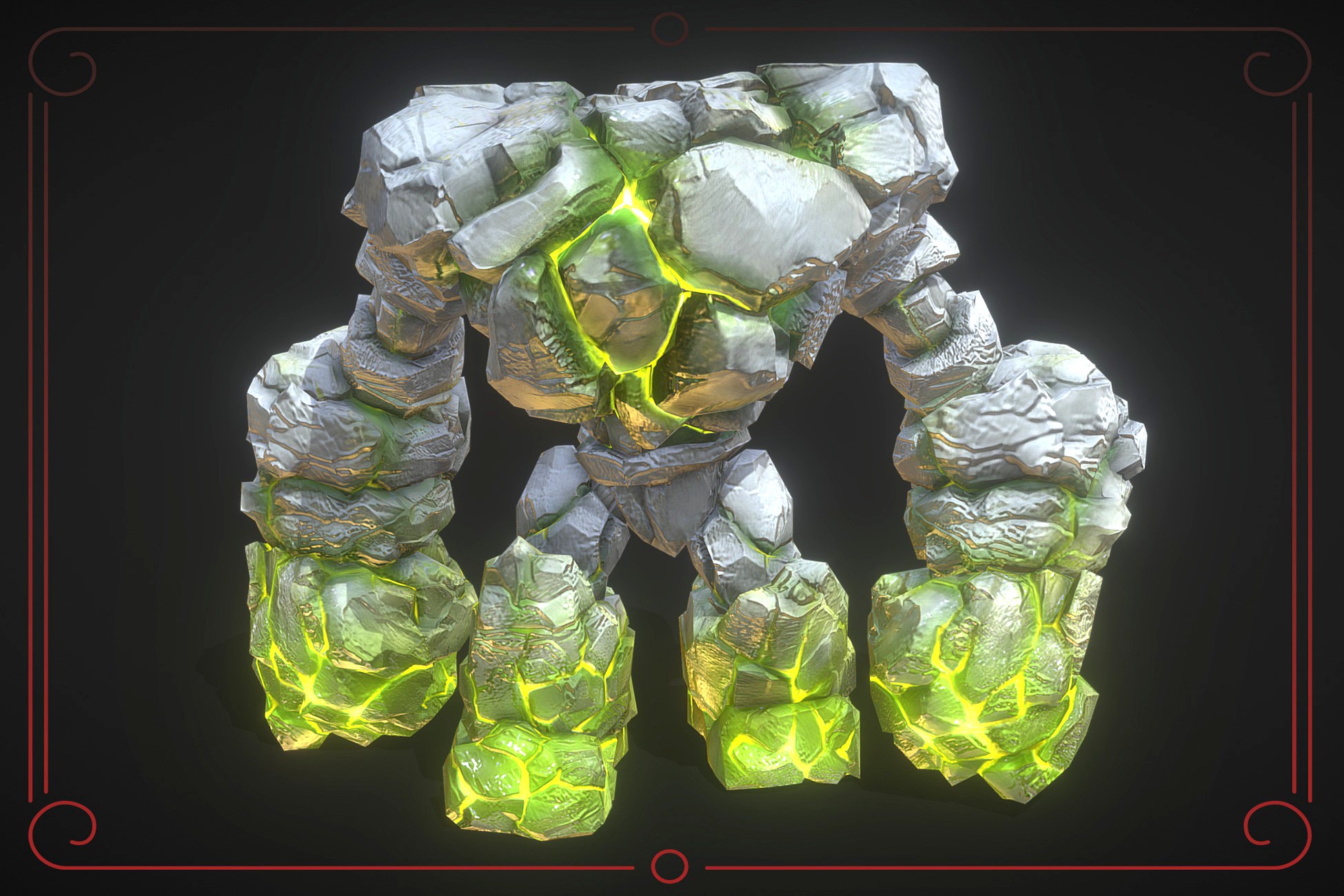 Monsters: Golem 5 3d model