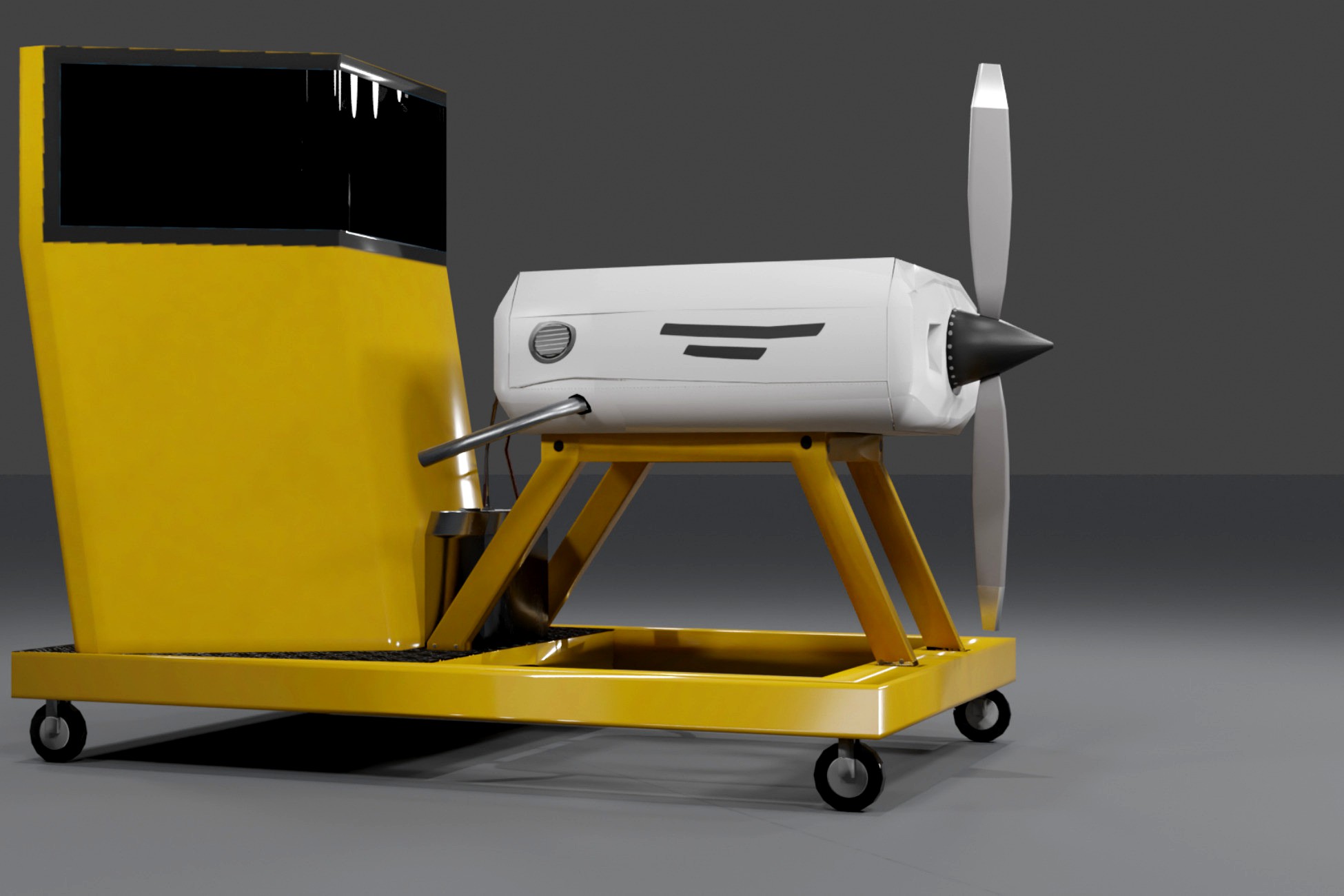 Propeller Engine Test Stand 3d model