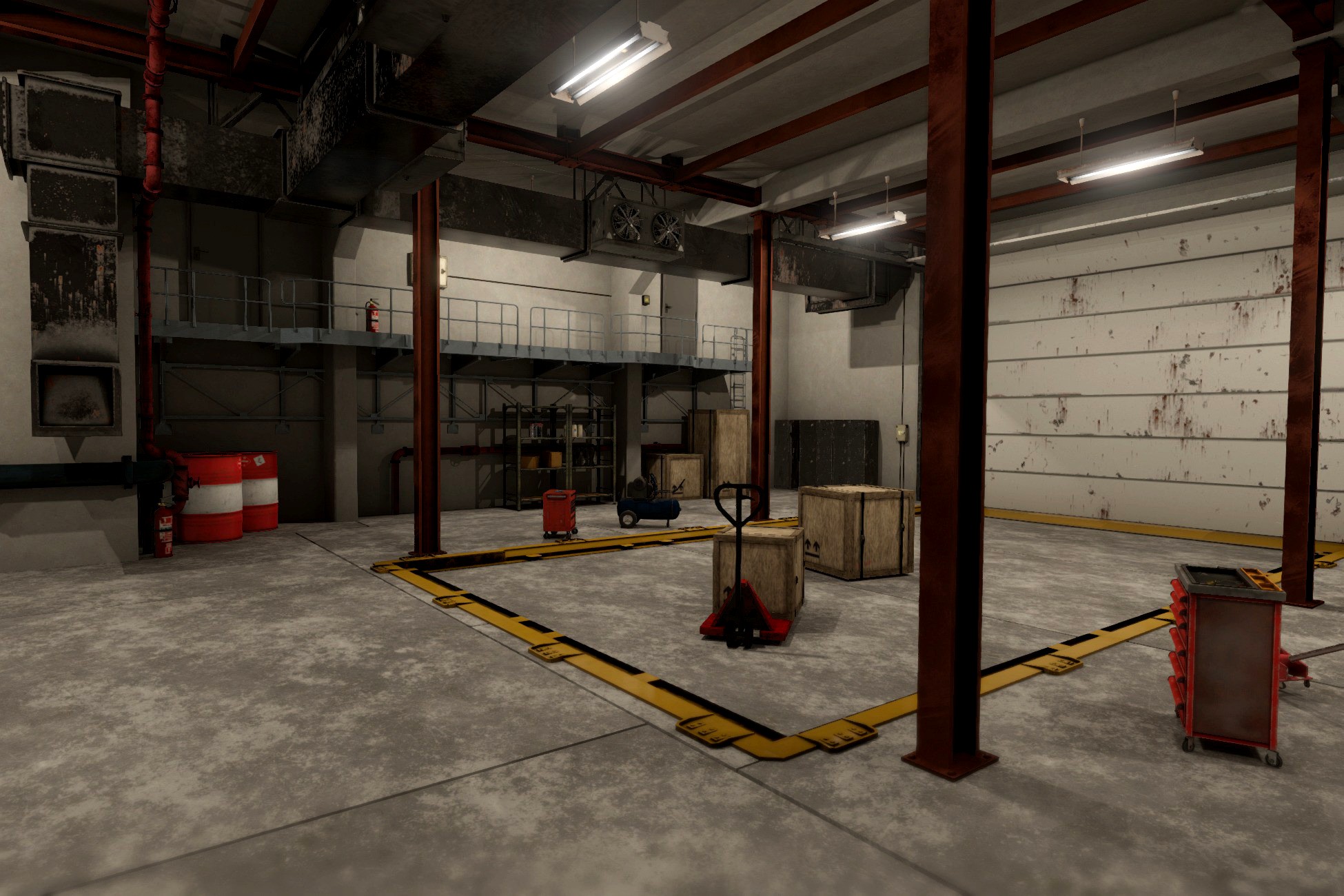 Realistic Modular Garage 3d model