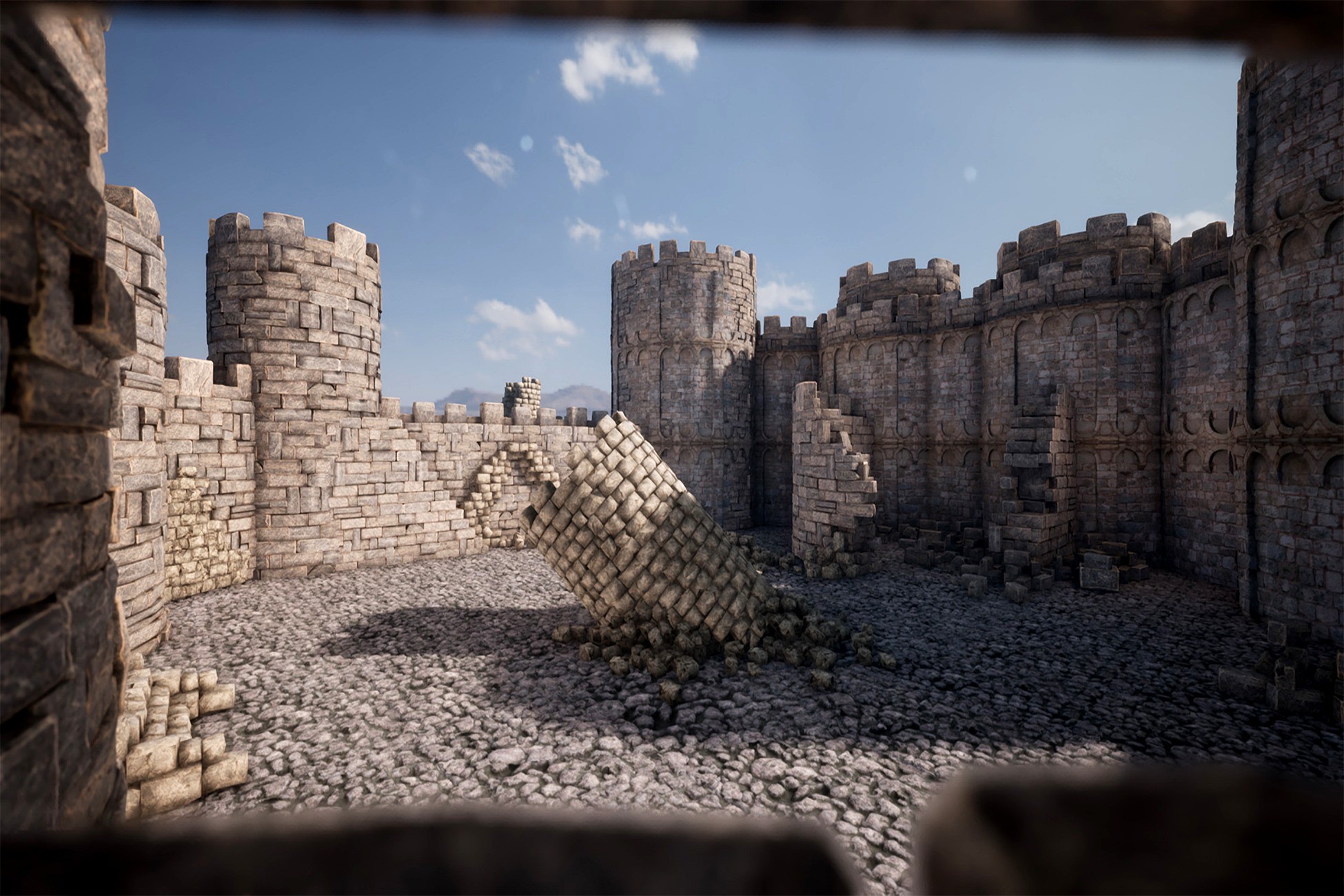 Ultimate Medieval Castle / Walls & Towers / 40+ Assets 3d model